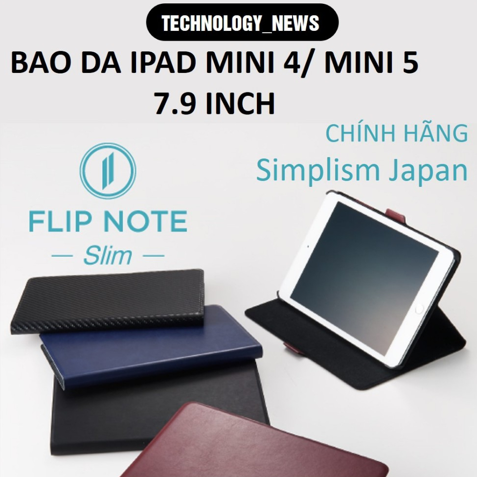 Bao da iPad Mini 4/ Mini 5 màn 7,9 inch chính hãng simplism | Shopee Việt Nam