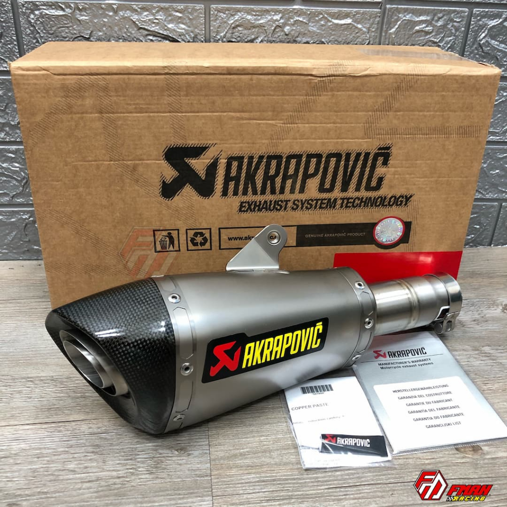 PÔ AKRAPOVIC R6 TITANIUM CHÍNH HÃNG (ĐÙI GÀ) | Shopee Việt Nam