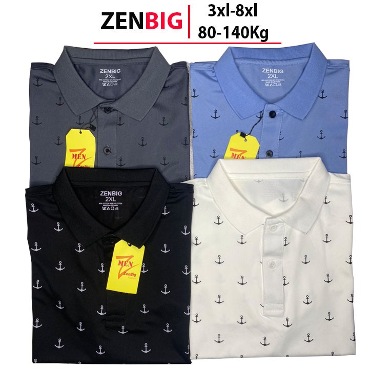 Áo thun nam bigsize (70 - 140kg) ZENBIG size lớn cho người mập mẫu big size từ 2xl-7xl | Shopee ...