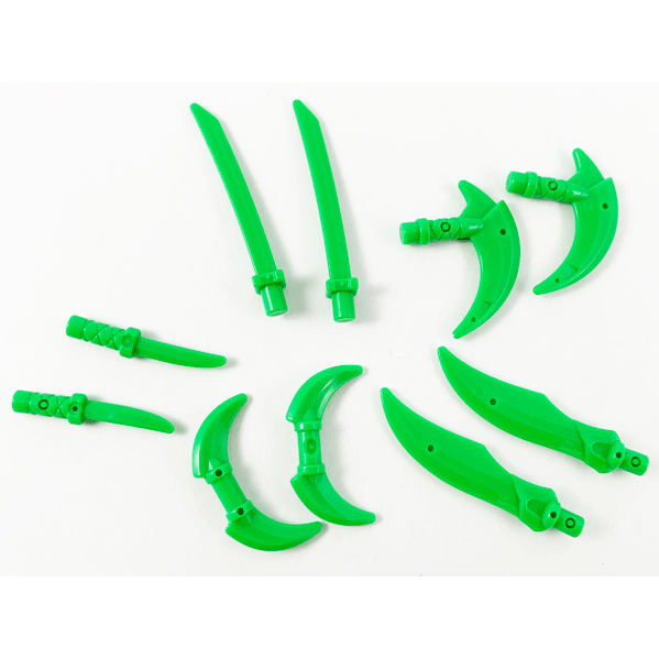 [Lego Chính Hãng] Minifigure, Móc gói vũ khí, Dao và Kiếm, 10 trong Túi ...