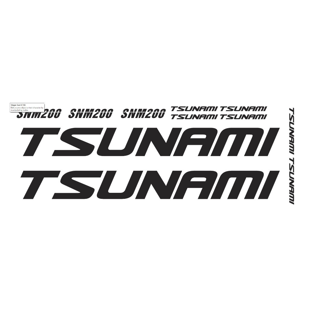 Tem TSUNAMI SNM200 Custom Fixed Gear | Shopee Việt Nam
