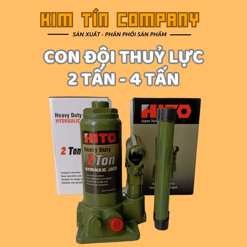 Con đội thủy lực 2 tấn, kích thủy lực 4 tấn Hito 2 tấn 4 tấn Kho HCM ...
