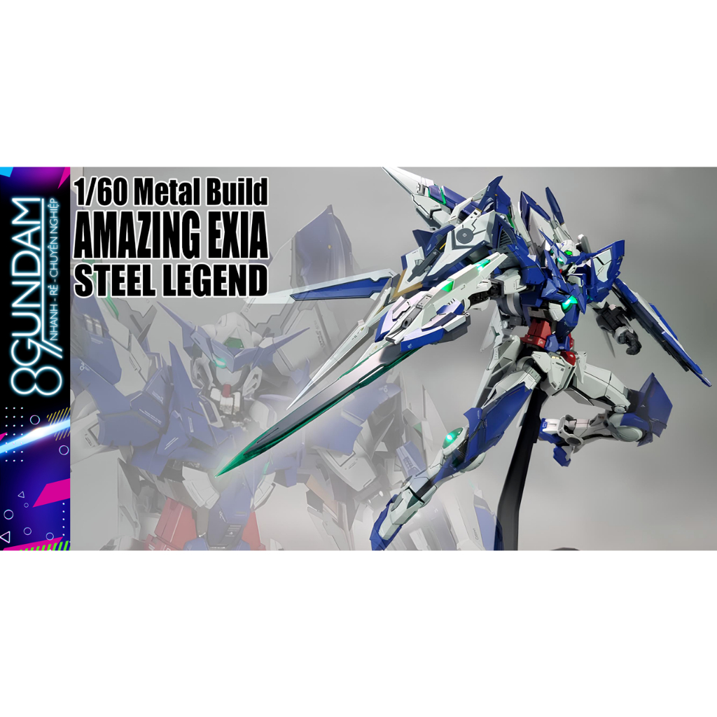 [CÓ SẴN] Mô Hình Metal Build MB 1/60 Amazing Exia STEEL LEGEND (BẢN FIX LỖI - CÓ BẢO HÀNH ...