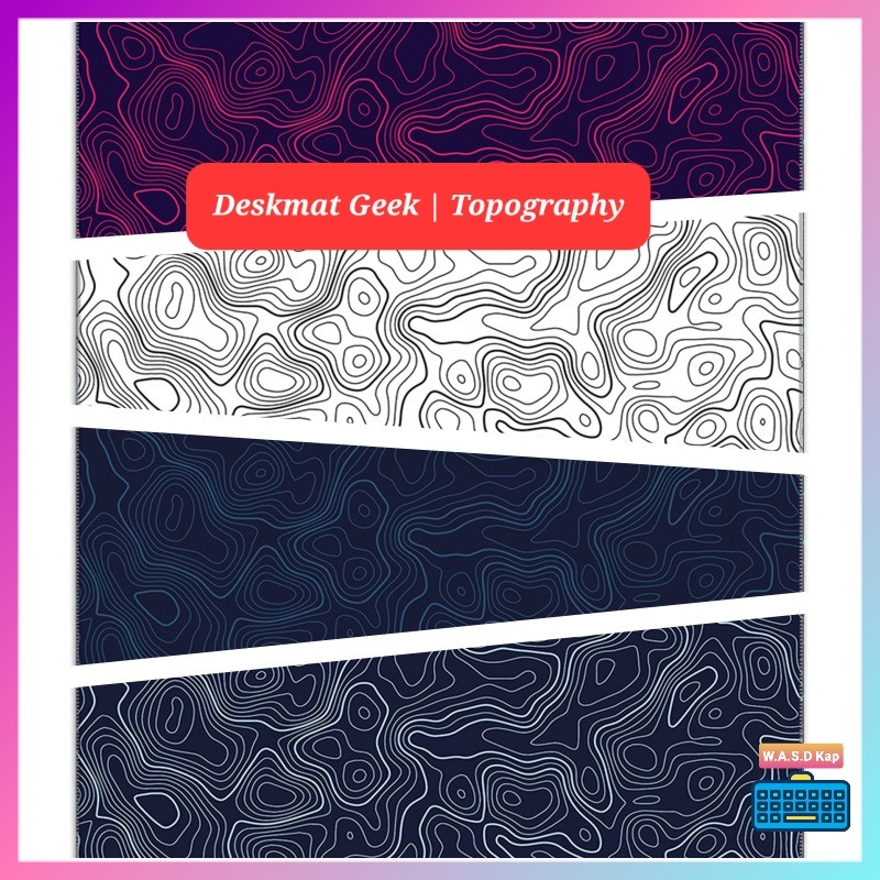 Geek Deskmat Topography | Pad trải bàn Geek Topography | Thảm trải bàn ...