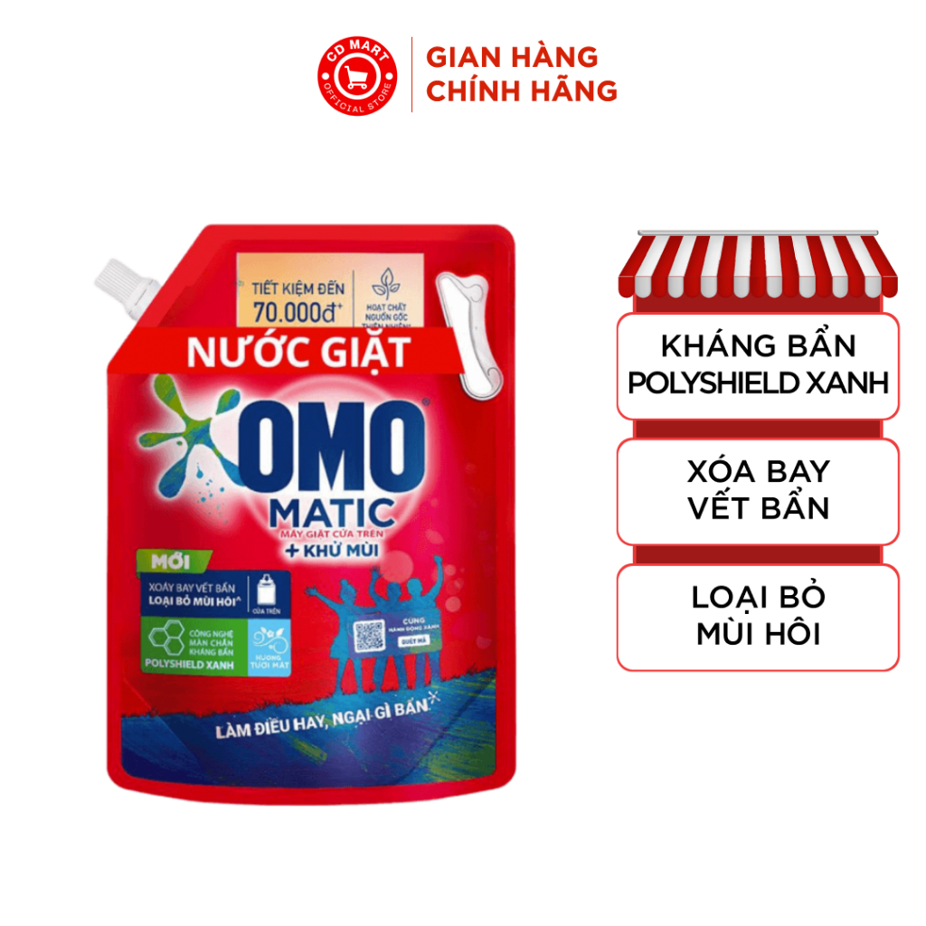 Nước giặt OMO matic cửa trên (Túi 1.8L & chai 2.2L) | Shopee Việt Nam