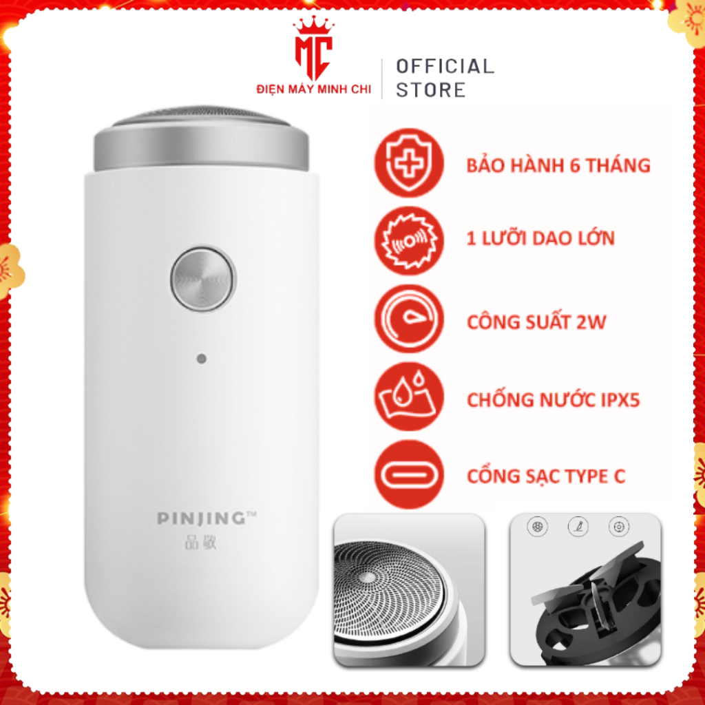 Máy Cạo Râu Xiaomi PINJING ED1 Mini So White | Shopee Việt Nam