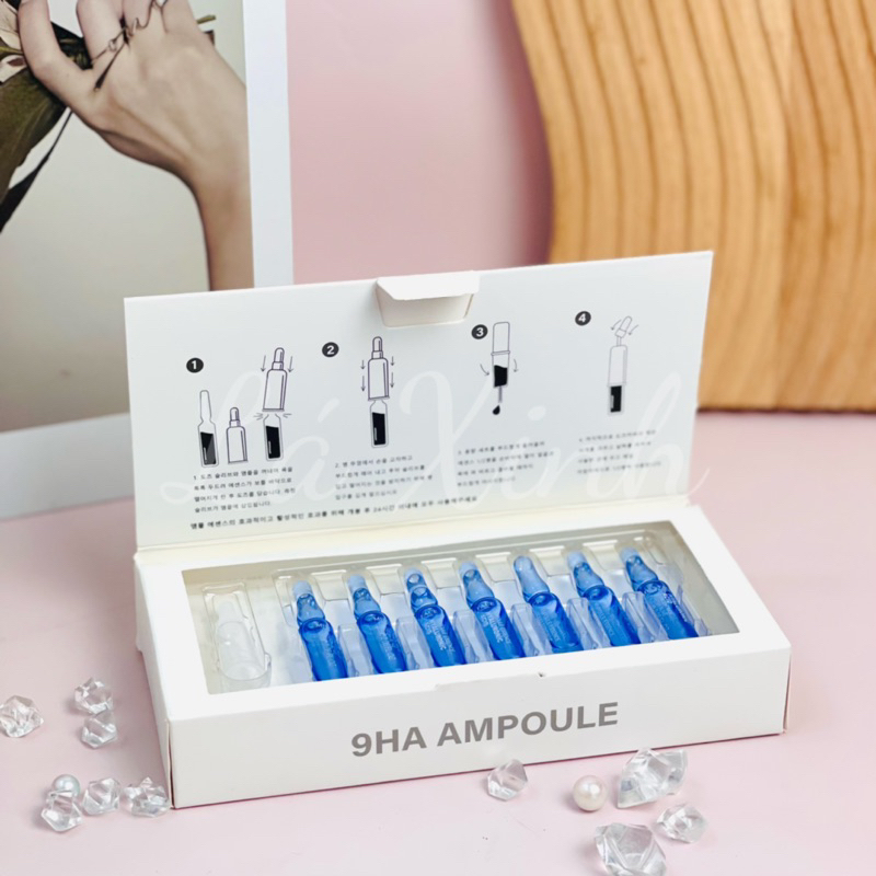 Set tinh chất cấp ẩm, căng bóng da 9HA Ampoule Solukin Spa Miss Face (7 ...