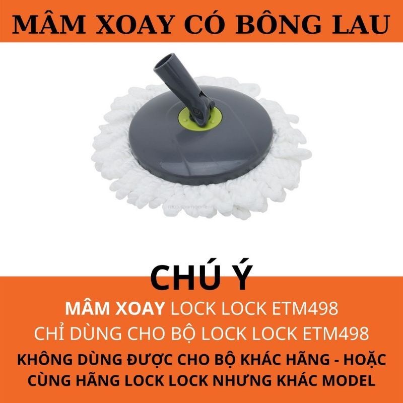 [Phụ kiện ETM498] Mâm xoay cây lau nhà LOCK ETM498 | Shopee Việt Nam