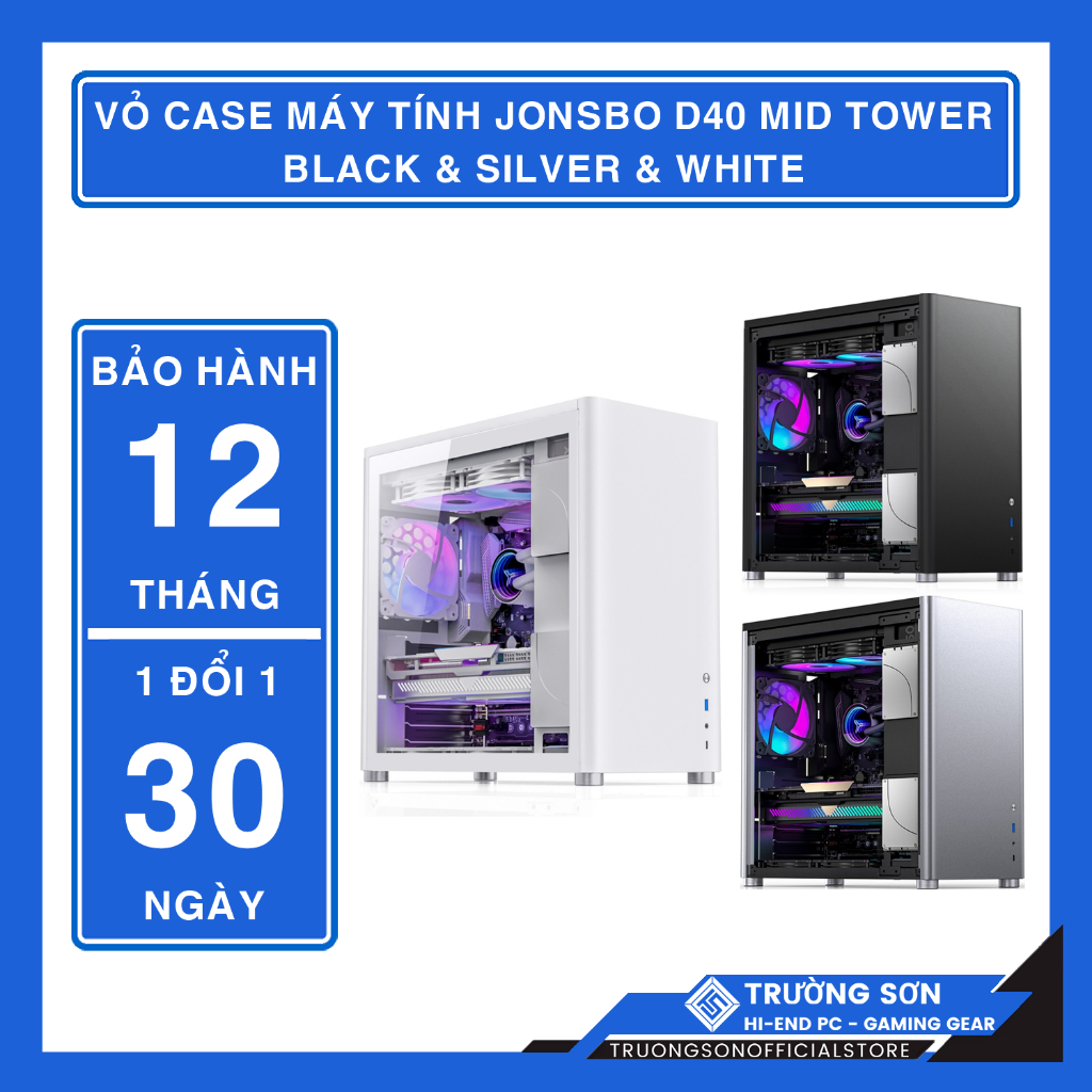 Vỏ CASE MÁY TÍNH JONSBO D40 - MID TOWER | M-ATX/ ATX | Hàng Chính Hãng ...