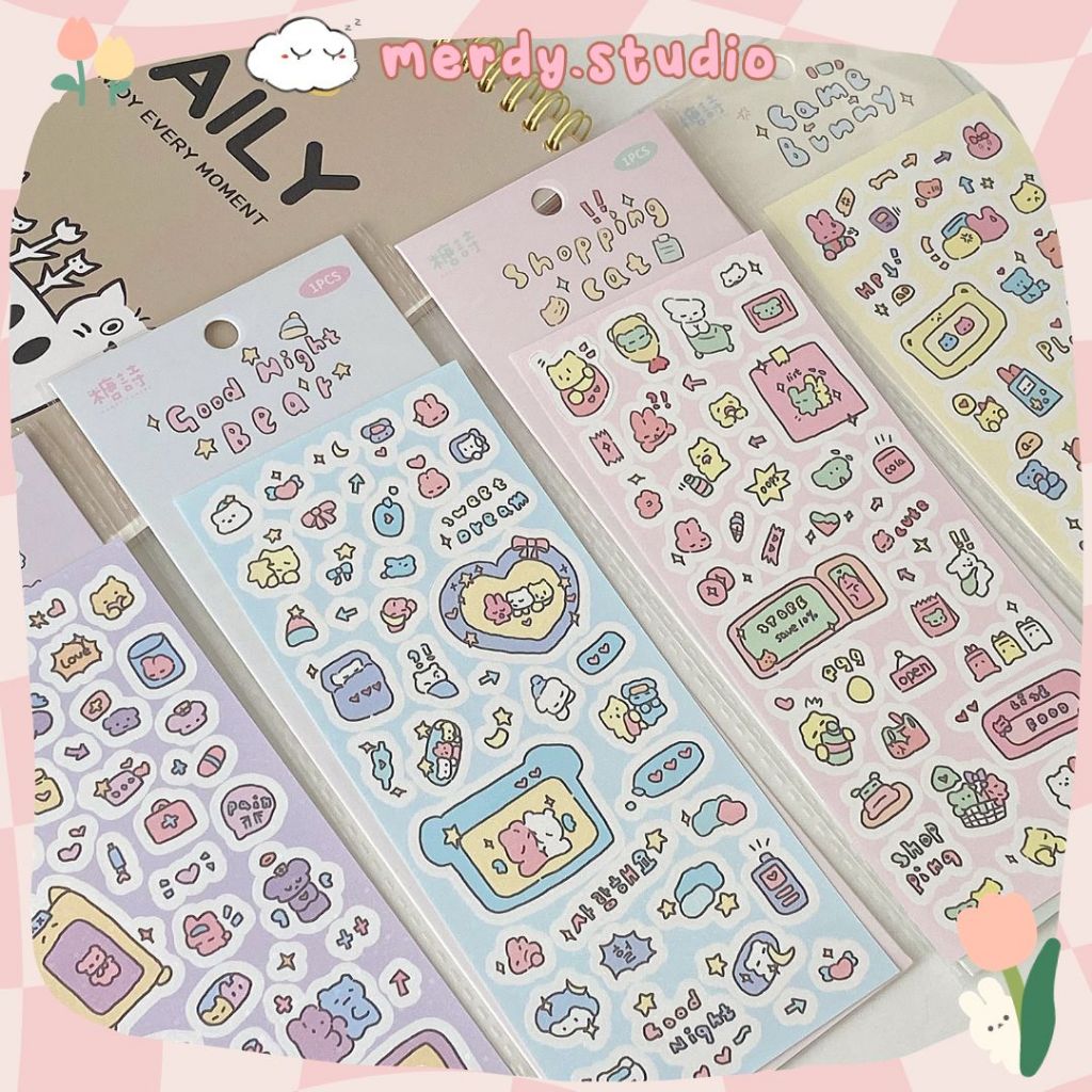 Sticker Cute Cartoon Bling Bling dán trang trí | Shopee Việt Nam