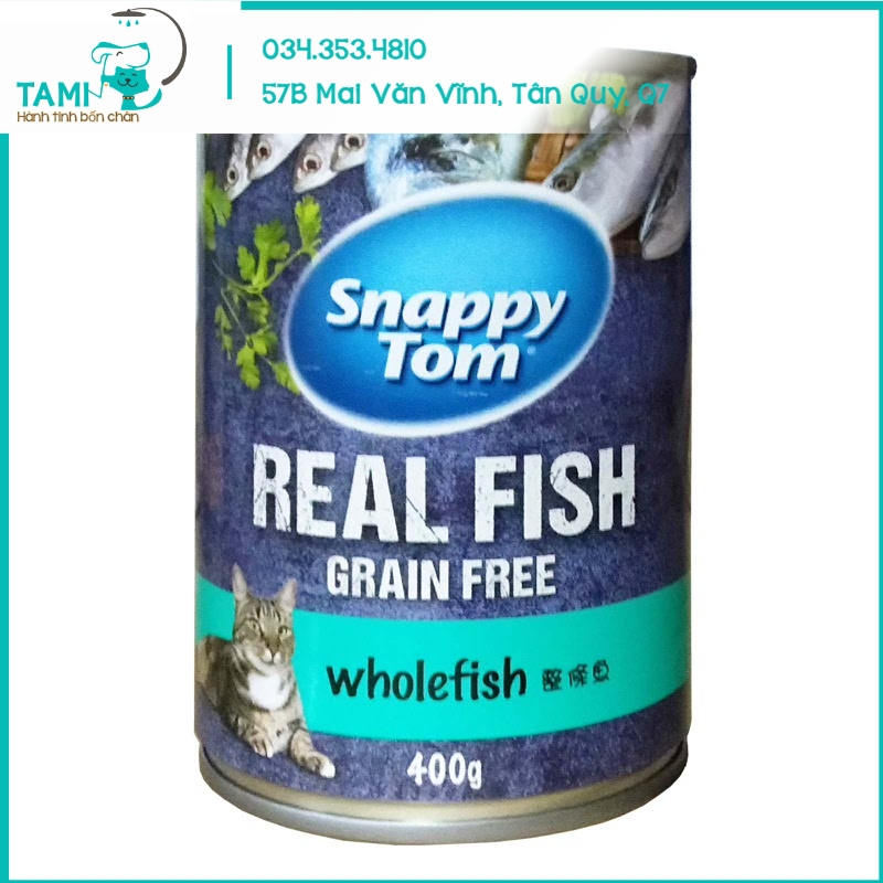PATE SNAPPY TOM REAL FISH cho mèo 400gr | Shopee Việt Nam