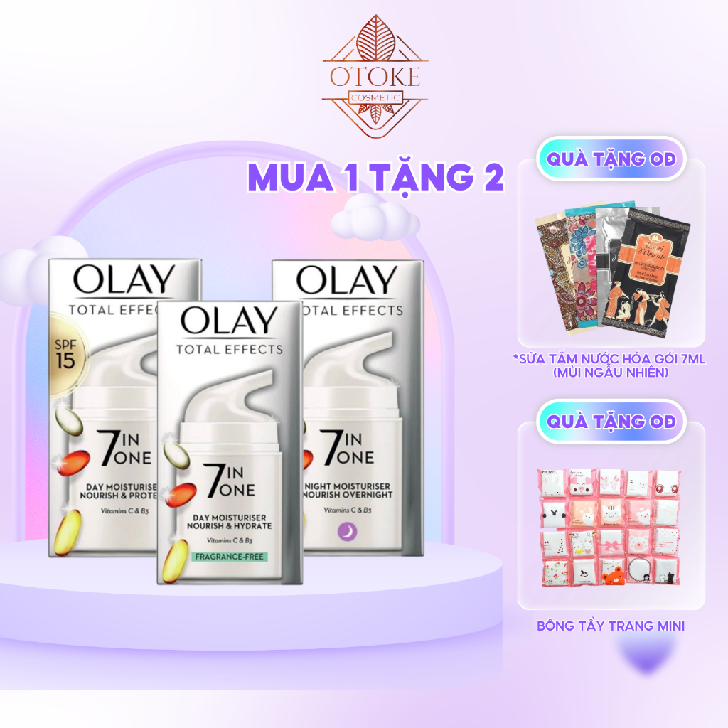 Kem dưỡng Olay Total Effects 7 In 1 Anti Ageing Moisturiser 50ml (bản ...