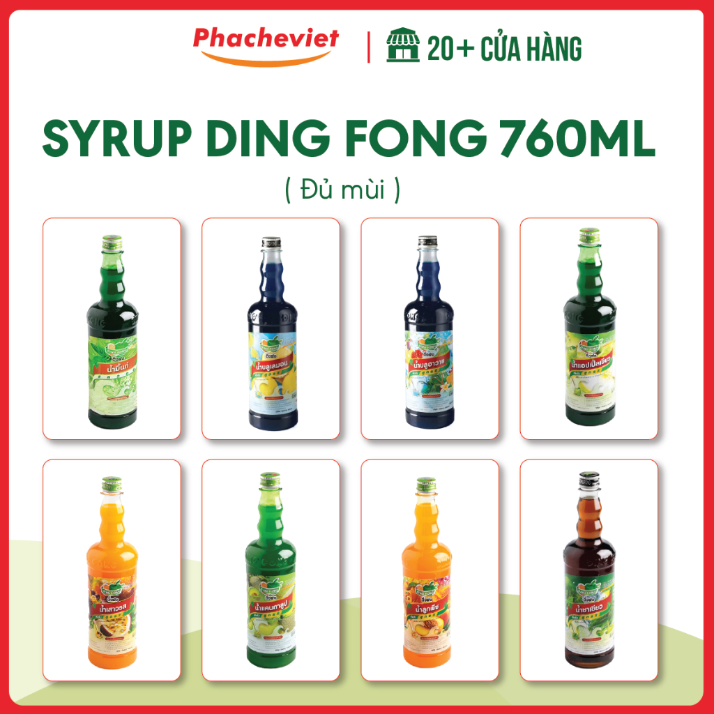 Syrup Ding Fong Đủ Mùi 760ml | Shopee Việt Nam