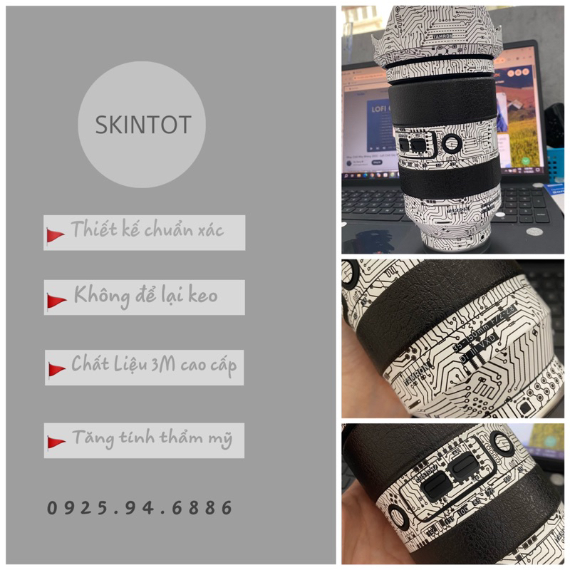 Miếng dán, skin 3M vân nổi cho len Tamron 35-150 for Sony - SKINTOT ...