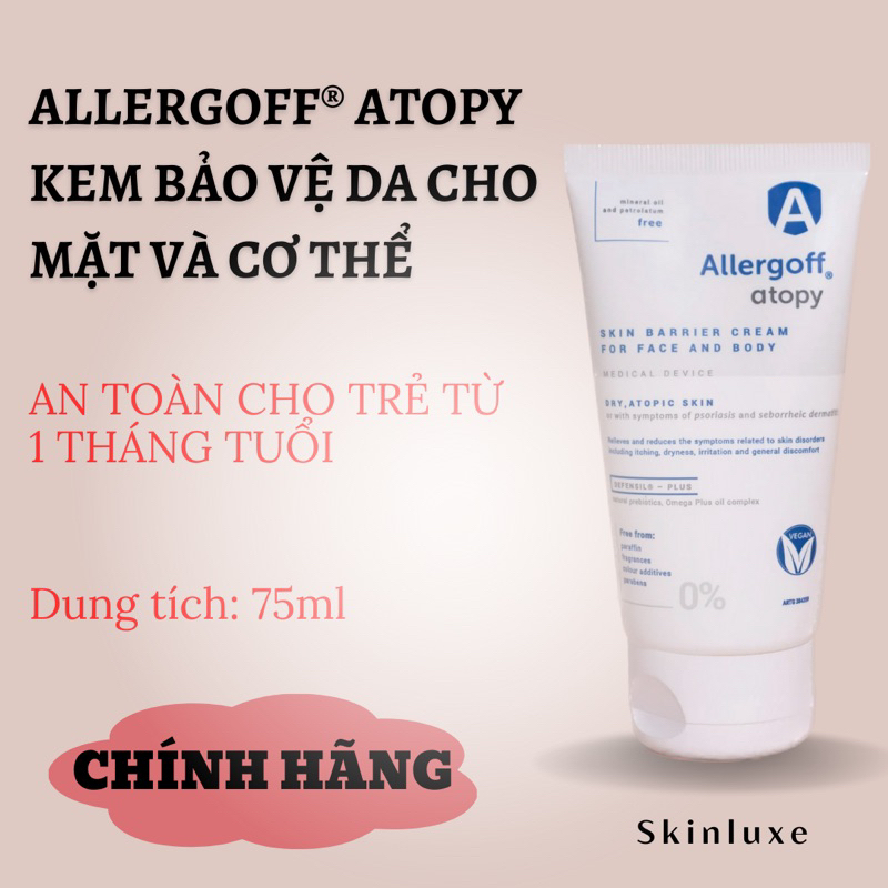 KEM BẢO VỆ CHO DA MẶT VÀ CƠ THỂ -ALLERGOFF ATOPY - DÙNG ĐƯỢC CHO TRẺ TỪ ...