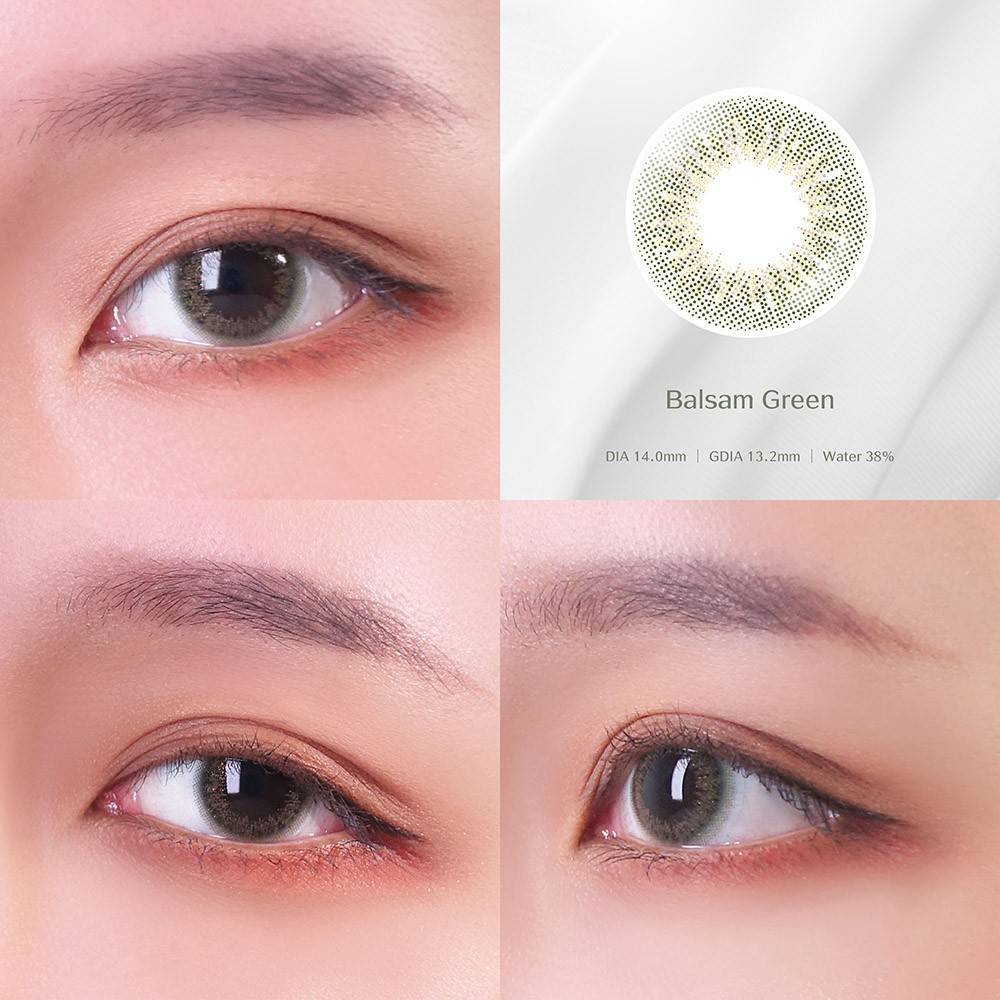 Kính áp tròng, Lens tháng màu Balsam Green chống tia UV Forimart CẤP ẨM ...