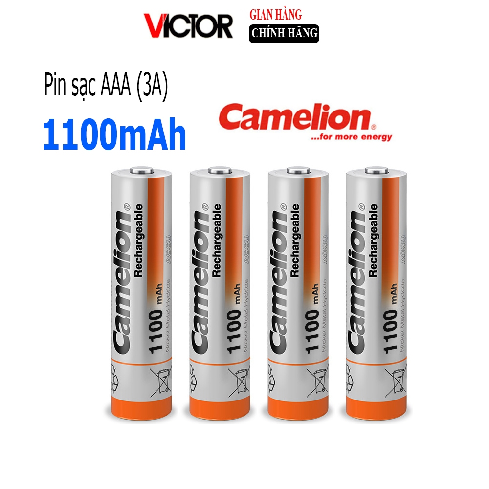 Combo 04 viên pin sạc AAA Camelion 1100mAh chính hãng | Shopee Việt Nam