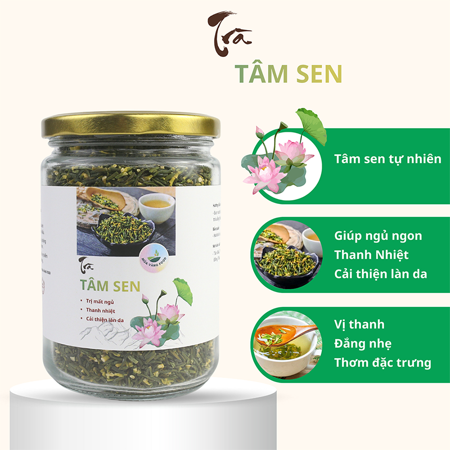 Trà Tâm Sen (Tim Sen) Mùa Vàng Food Sấy Lạnh Loại Thượng Hạng Giúp Ngủ ...