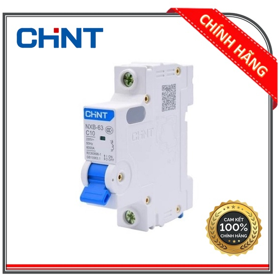 (HCM) Aptomat MCB 1 Pha NXB-63 Chint 6A, 10A, 16A, 25A, 32A, 40A, 50A, 63A,Dòng Cắt 6KA (Hàng ...