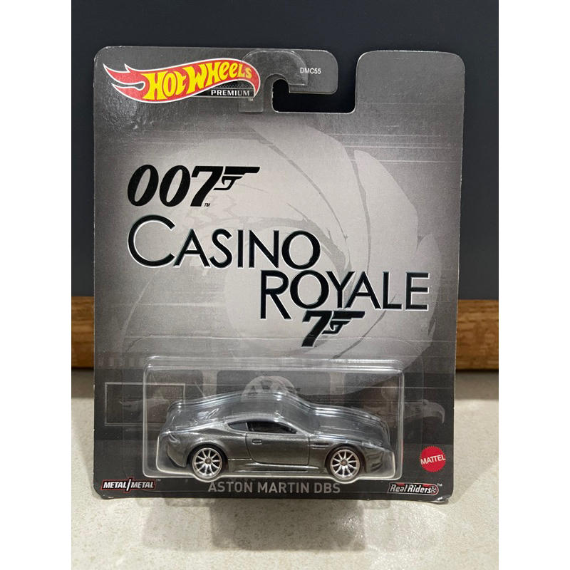 Xe mô hình đồ chơi bánh cao su Hotwheels 1:64 PREMIUM - 007 CASINO ROYALE - Aston Martin DBS ...
