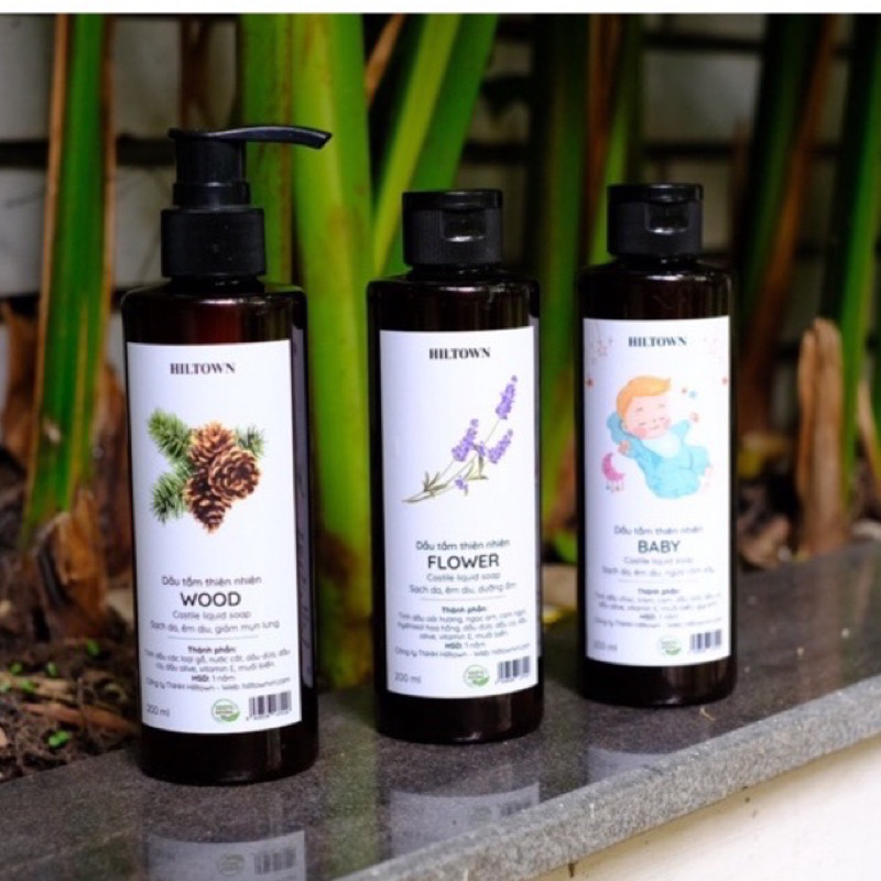 Dầu tắm thực vật_ castile liquid soap Hiltown | Shopee Việt Nam