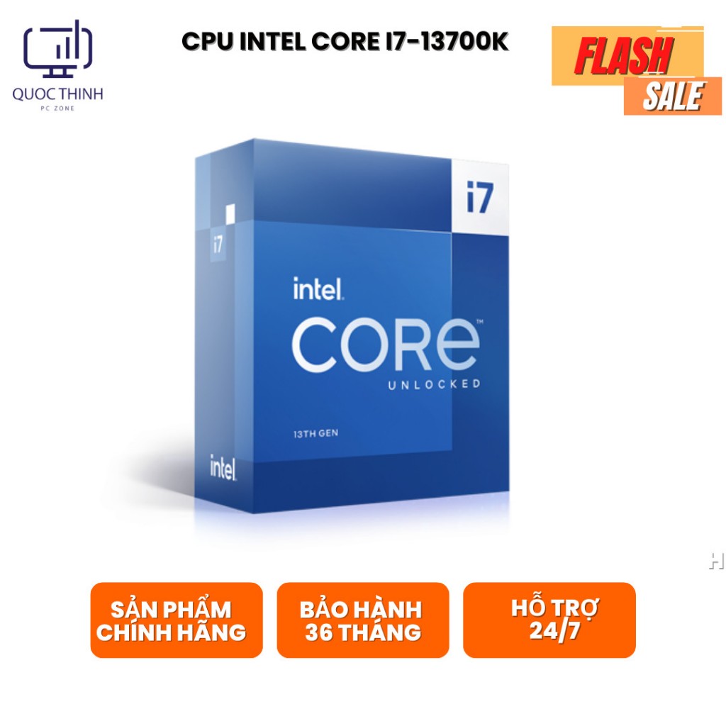 Bộ vi xử lý Intel Core I7 13700K BOX Chính Hãng 36T | Shopee Việt Nam