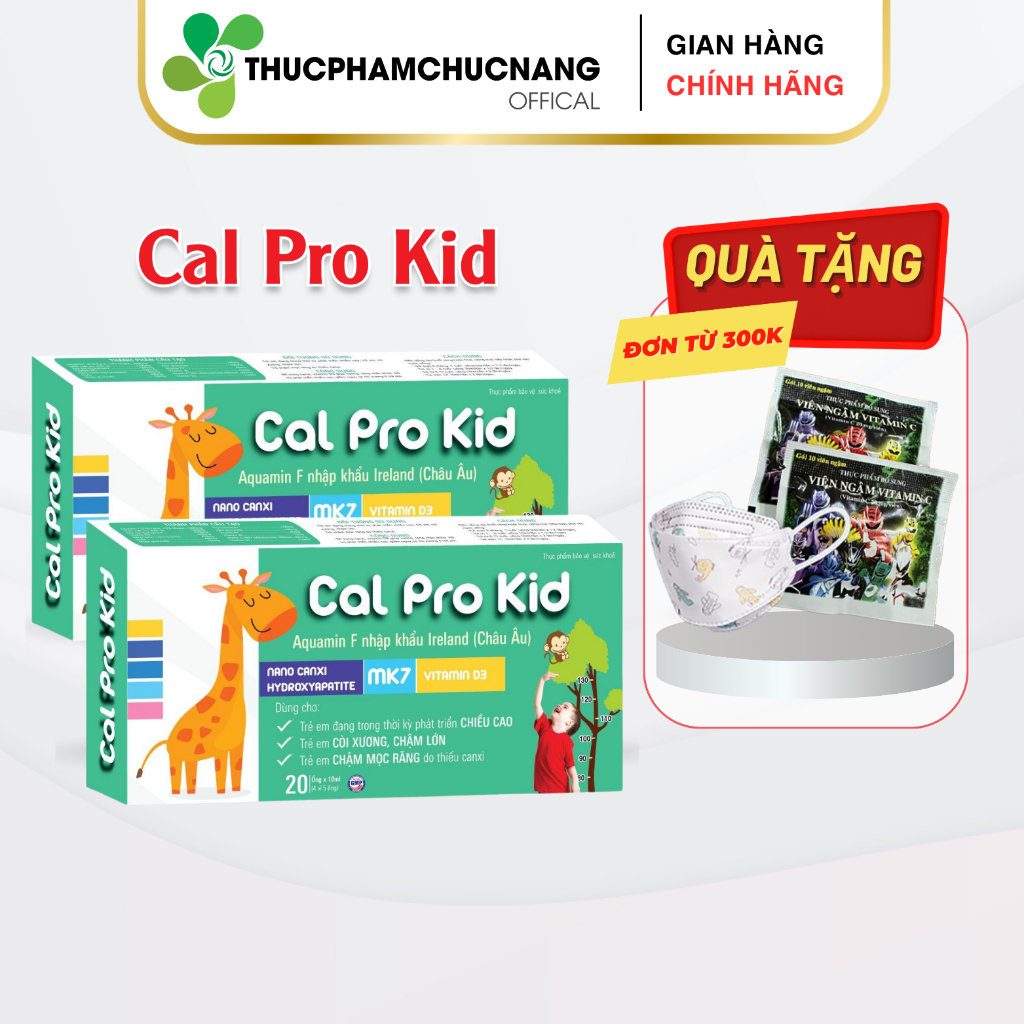 (AF) Canxi hữu cơ cho bé- Cal Pro Kids ANFAS- bổ sung canxi, hộp 20 ống *10ml. | Shopee Việt Nam