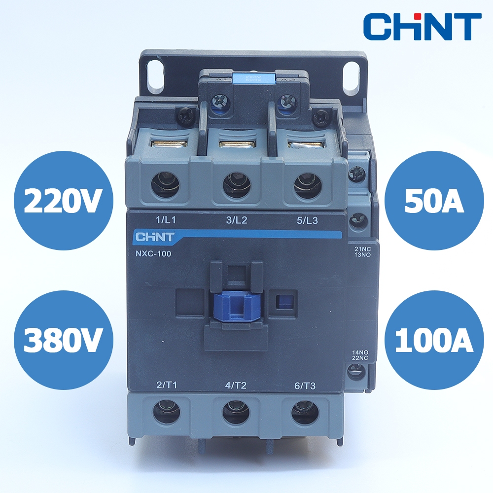 Khởi động từ Contactor CHINT NXC 50A 100A 220V 380V | Shopee Việt Nam