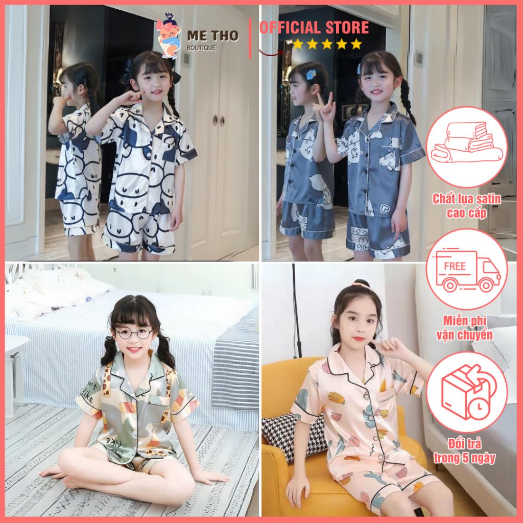 Bộ Đồ Ngủ Pijama Cộc Tay MẸ THỎ BOUTIQUE - Đồ Ngủ Cho Bé Trai Bé Gái ...