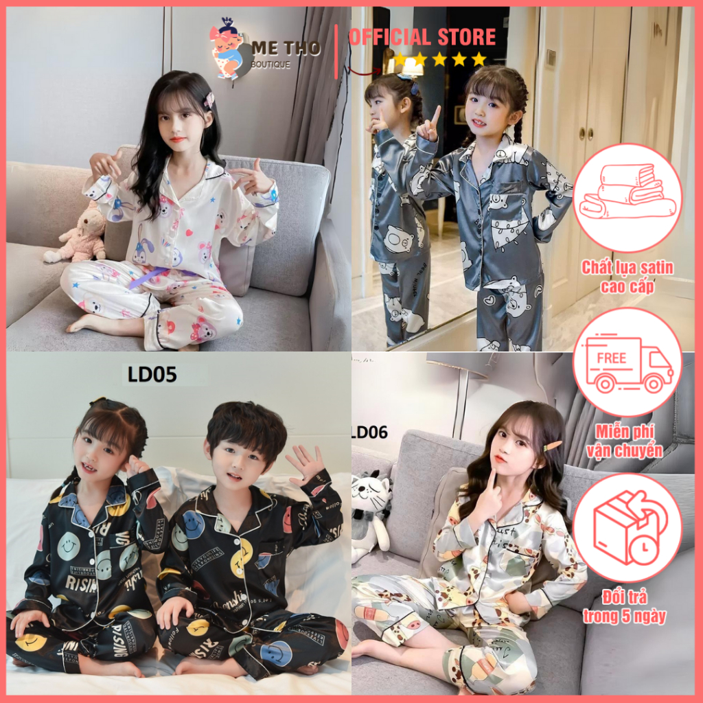 Bộ Đồ Ngủ Pijama Dài Tay MẸ THỎ BOUTIQUE - Đồ Ngủ Cho Bé Trai Bé Gái ...