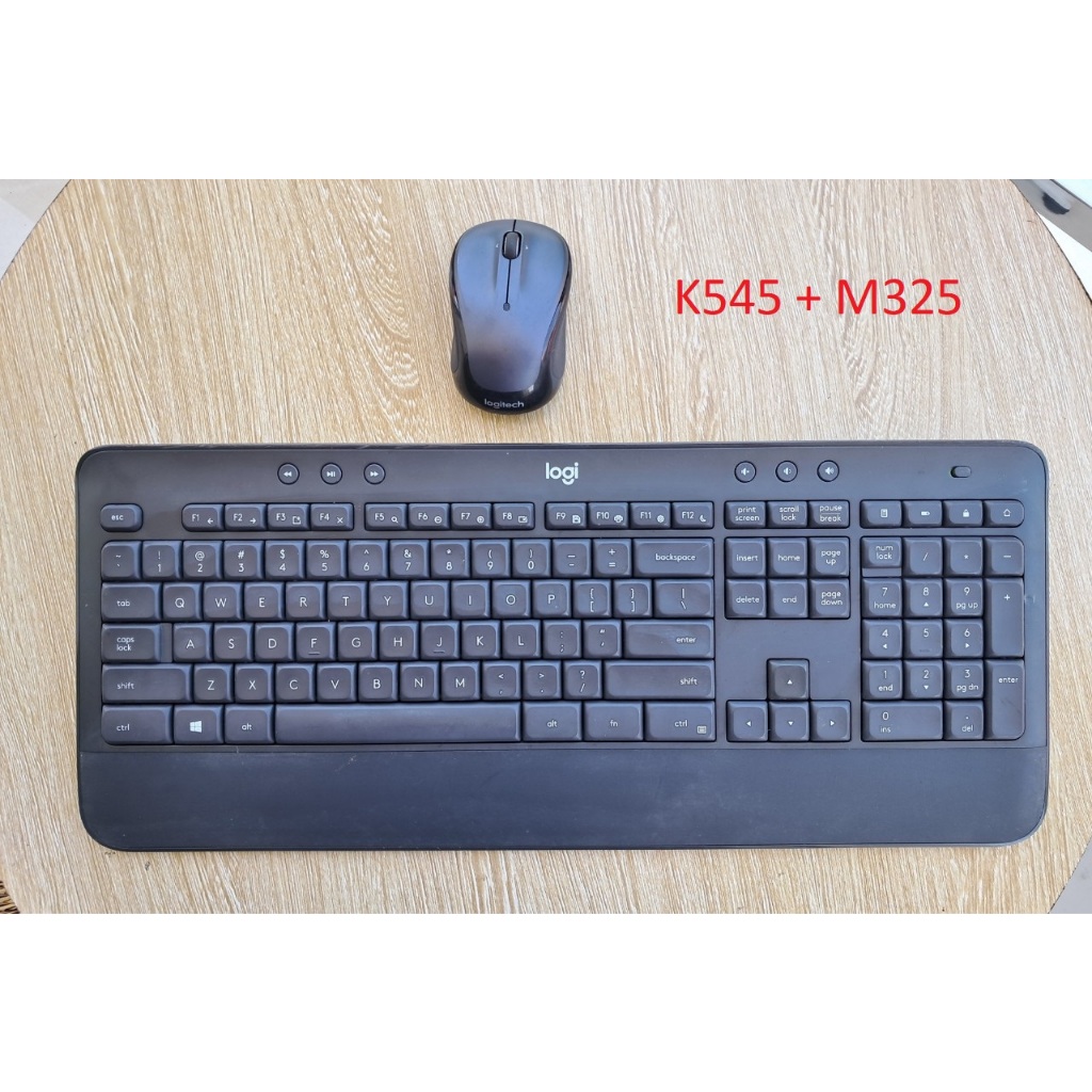 BỘ BÀN PHÍM CHUỘT KHÔNG DÂY LOGITECH Phím K545 + chuột M235 | Shopee ...