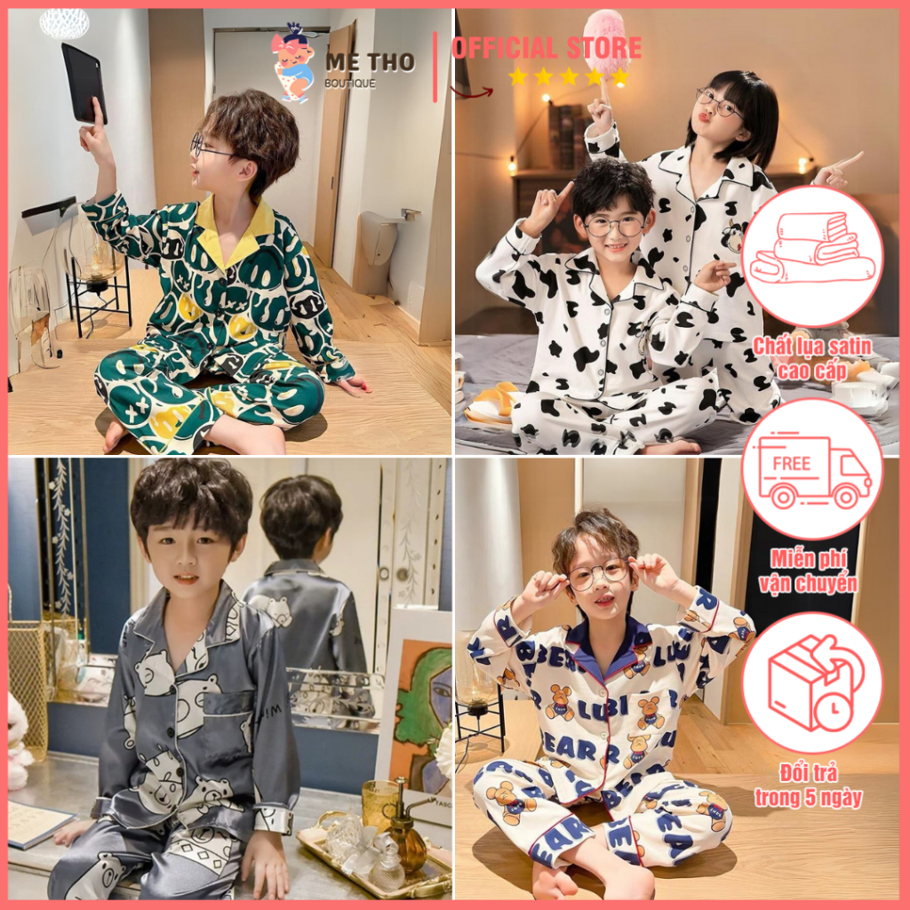 Bộ Đồ Ngủ Pijama Dài Tay MẸ THỎ BOUTIQUE - Đồ Ngủ Cho Bé Với Chất Vải ...