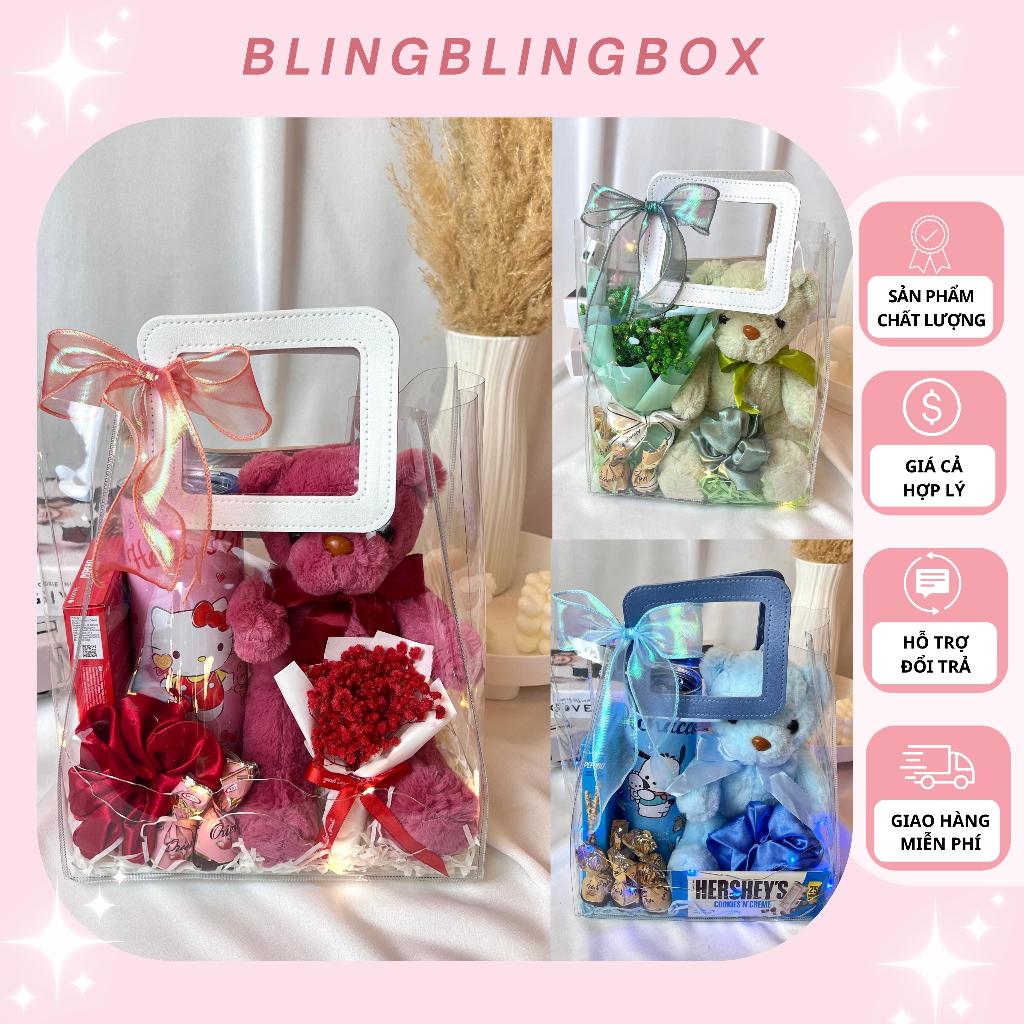 Set túi quà Teddy Gift Bag Blingblingbox set túi quà tặng người yêu ...