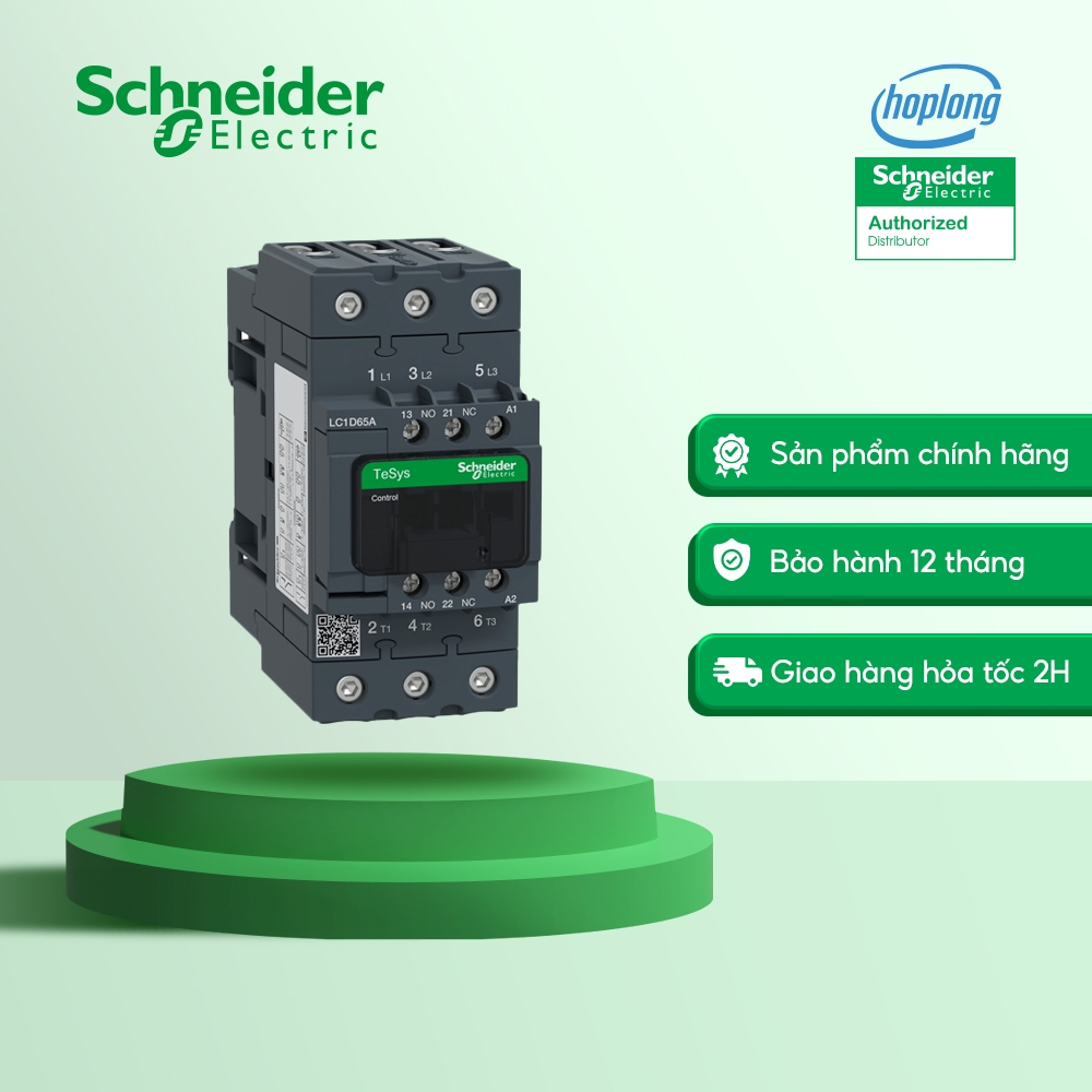 Khởi động từ LC1D65AE7 Schneider - 3P(3NO) - 65A - AC-3/AC-3e - 440V ...