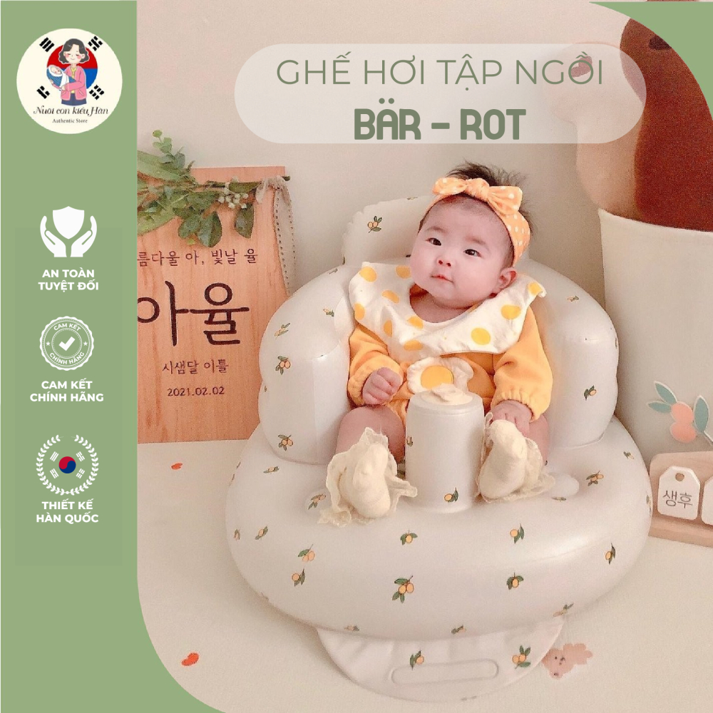 Ghế Hơi Tập Ngồi Bar Rot Cho Bé Phong Cách Hàn Quốc Ghế Tập Ăn Dặm Bơm ...