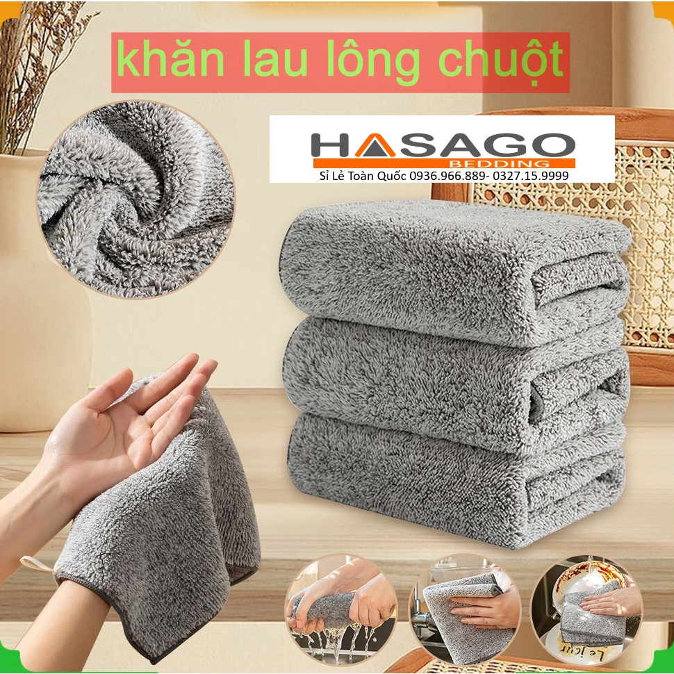 Khăn Lau Đa Năng Lông Chuột - Khăn Lau Tay - Khăn Lau Bát - Khăn Sợi ...