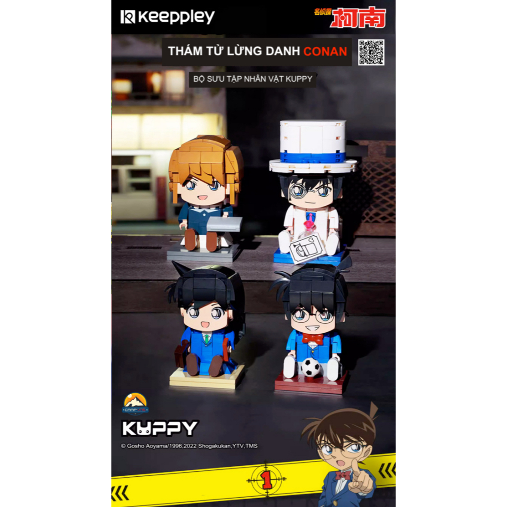 Đồ chơi lắp ráp xếp hình Thám tử lừng danh Conan nhân vật kuppy chính ...