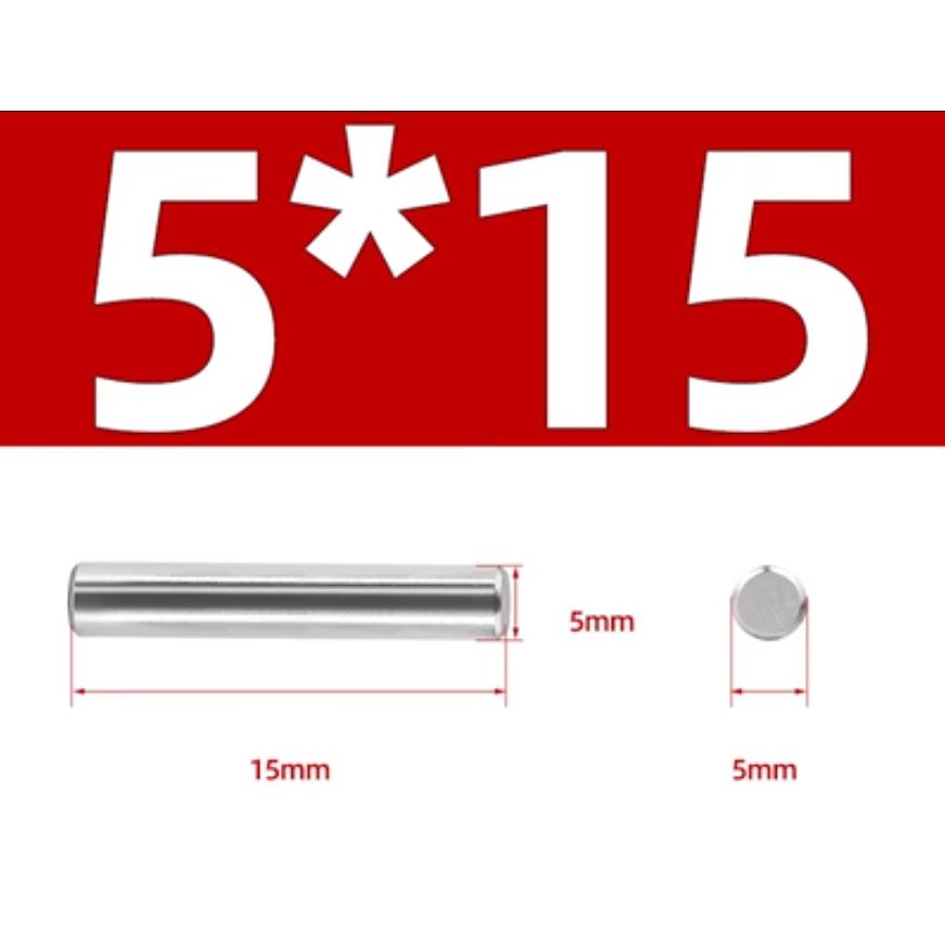 Chốt định vị, chốt PIN phi 2, 3, 4, 5, 6, 8, 10 dài 10, 15, 20 chất ...