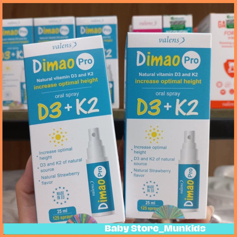 COMBO 2 lọ Dimao pro D3 K2 dạng xịt ,hỗ trợ tăng chiều cao Valens Dimao ...