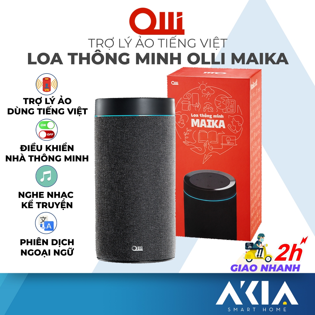 Loa thông minh OLLI Maika, Trợ lý ảo Tiếng Việt điều khiển thiết bị ...