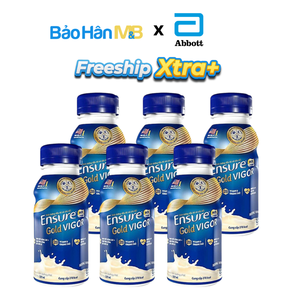 Sữa ABBOTT Ensure nước Gold Vigor pha sẵn - Dinh Dưỡng Toàn Diện - Chai 237ml | Shopee Việt Nam