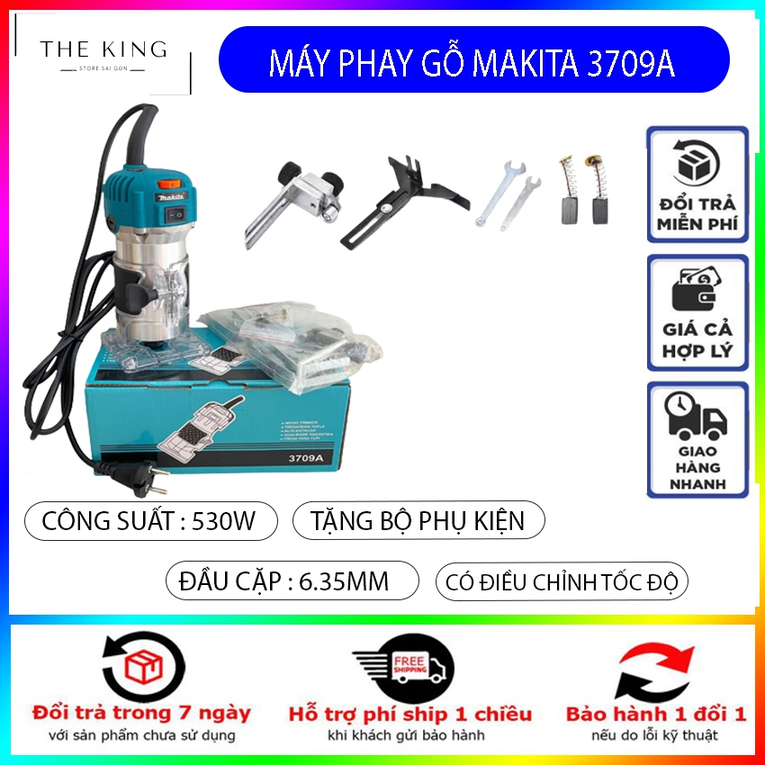 Máy Phay Gỗ Cầm Tay - Máy Soi Gỗ Cầm Tay Có Điều Tốc MKT 3709A - Máy ...