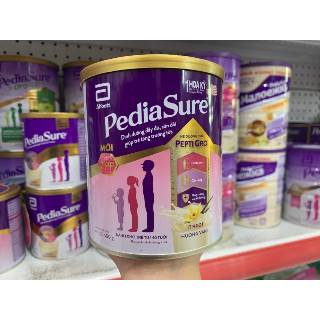 Pediasure 380g - Sữa năng lượng cao hỗ trợ cân nặng chiều cao vượt trội ...