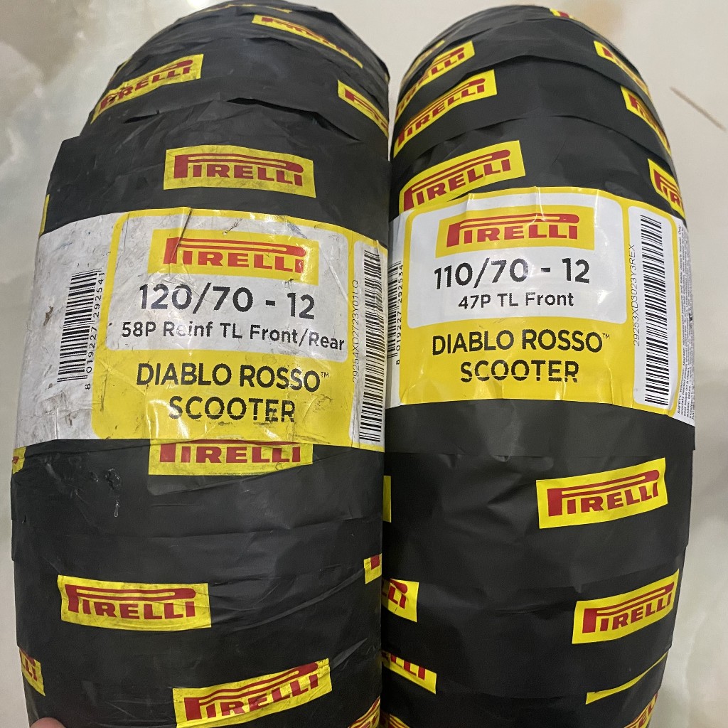 Vỏ lốp xe máy PIRELLI Diablo Rosso Scooter 110/70-12 120/70-12 dành cho Vespa Sprint Grande Hàng ...