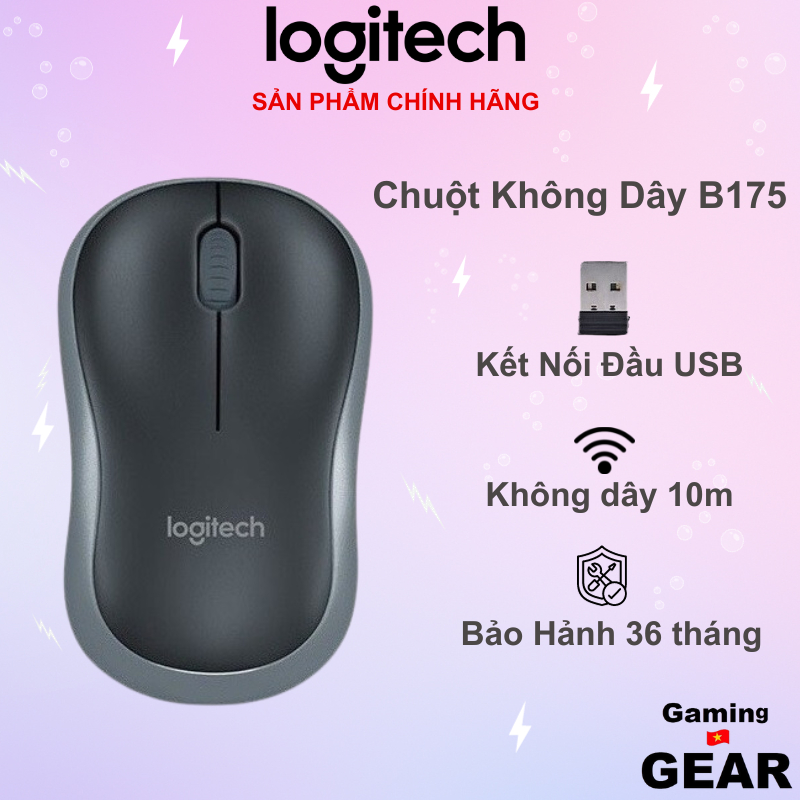 Chuột máy tính không dây Logitech B175 - USB 2.4Ghz | Shopee Việt Nam