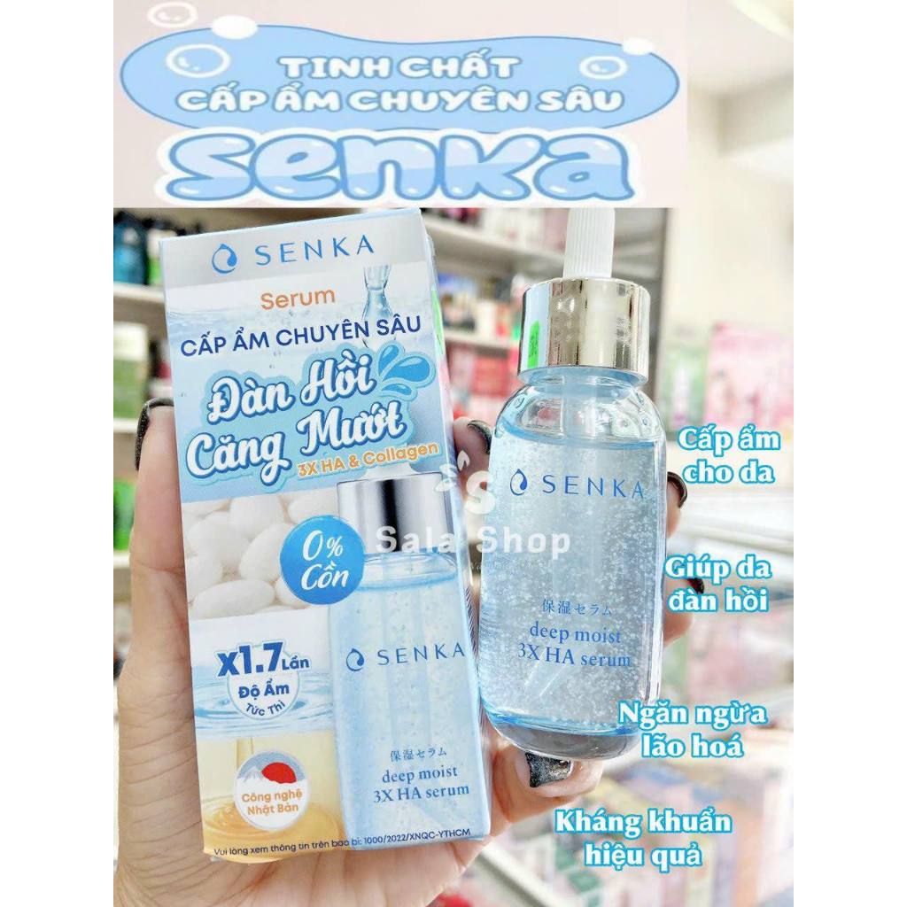 [Chính Hãng] Serum Dưỡng Ẩm Và Chống Lão Hoá SENKA DEEP MOIST 3X HA ...