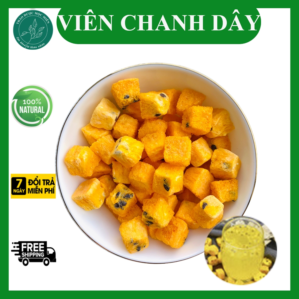 Viên Chanh leo Chanh dây sấy thăng hoa, viên chanh leo cô đặc sấy lạnh ...