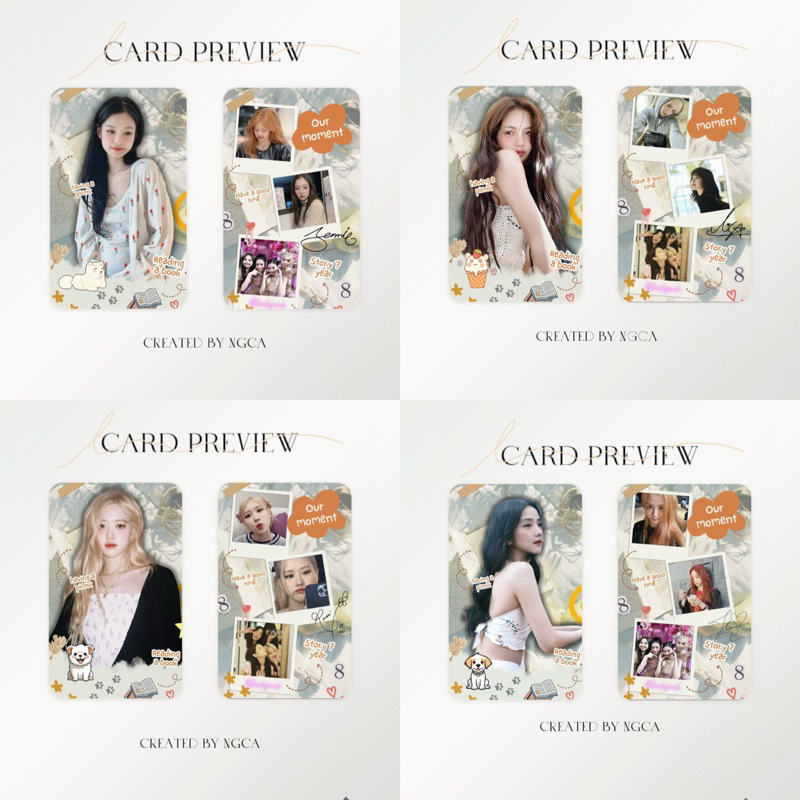 [TỔNG 20 CARD] 5 SET CARD DES KPOP BLACKPINK, BTS, IVE CÁN MỜ KHÔNG BO ...