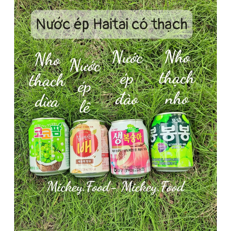 [Lốc 6lon] Nước ép Haitai Hàn quốc lon 238ML- Chai 245ML ( Date 2025) | Shopee Việt Nam