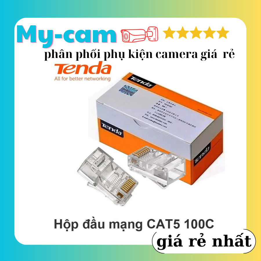 Hạt mạng Tenda RJ45 Cat5e Cat6 Hộp 100hạt | Shopee Việt Nam